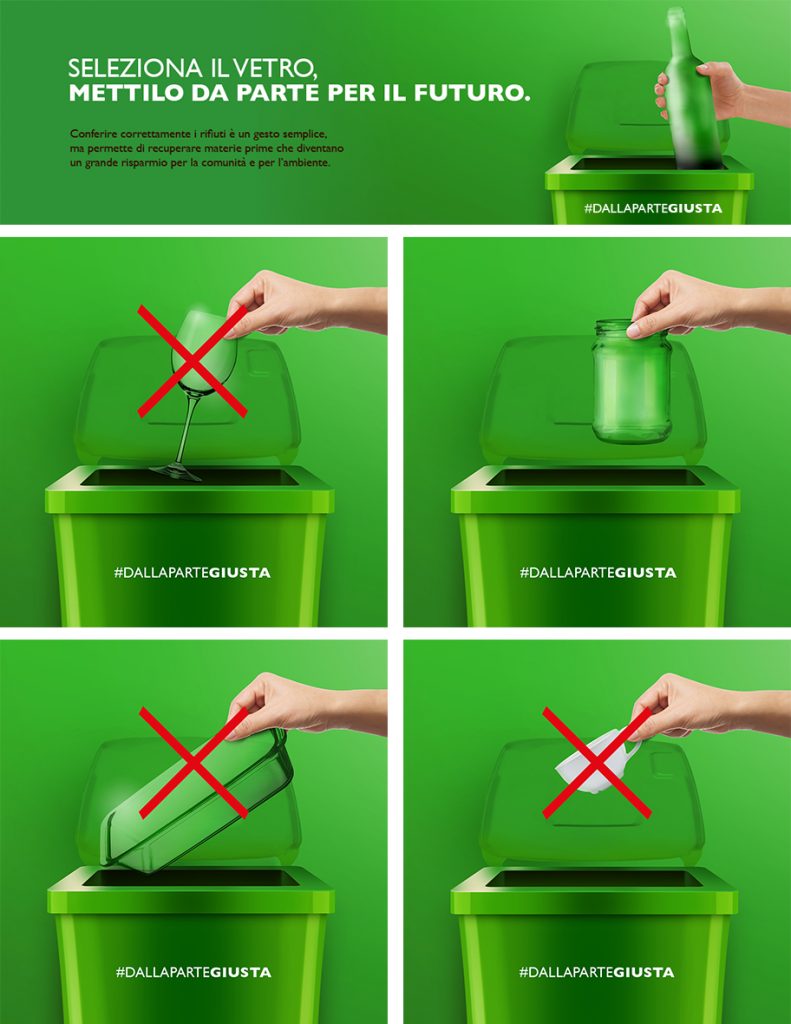 Smaltimento Vetro – Campagna di sensibilizzazione | Alea